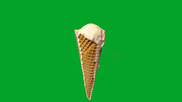 Timelapse Stock Footage Video - Ice Cream With Hearts Greenscreen - 6K ...
