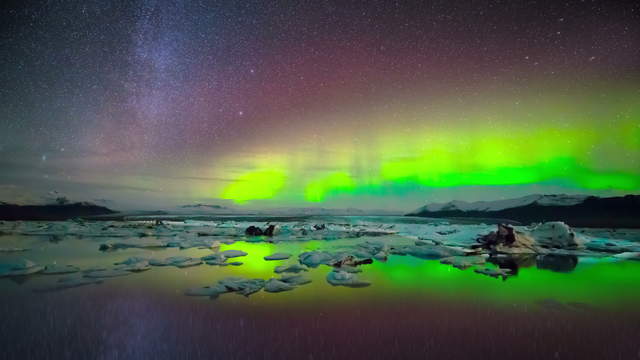 Timelapse Stock Footage Video - 4K Video Loop - Aurora Borealis Iceland ...