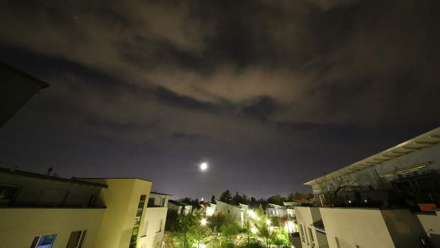 Timelapse Stock Footage Video - Moon Residential Area | 1795 | City