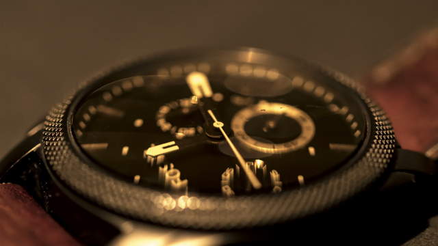 Timelapse Stock Footage Video - Macro Hyperlapse Watch Clock Rotation ...