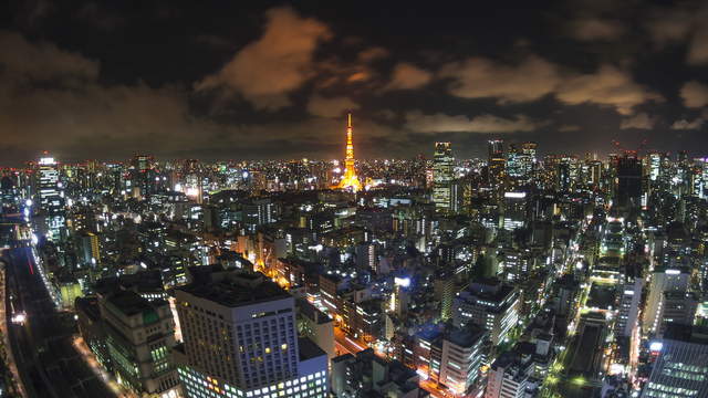 Timelapse Stock Footage Video - Sunrise to Night - Tokyo Skyline with ...